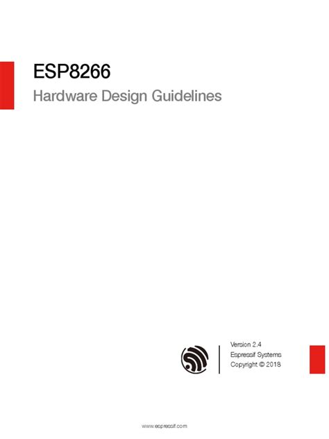 Esp8266 Hardware Design Guidelines En Pdf System On A Chip