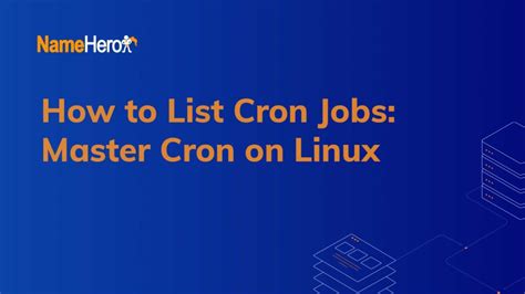 How To List Cron Jobs Master Cron On Linux
