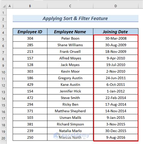 How To Sort By Date In Excel 9 Suitable Methods Exceldemy