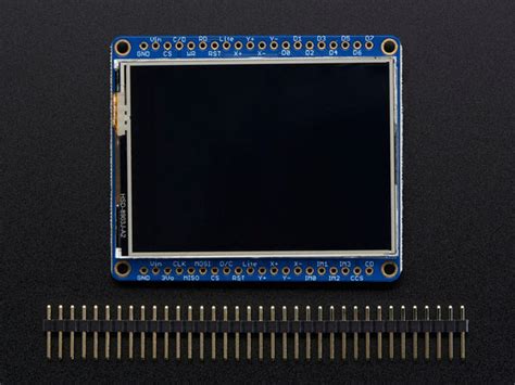 Adafruit 2 4 Tft Lcd With Touchscreen Breakout W Microsd Socket Ili9341 The Pi Hut