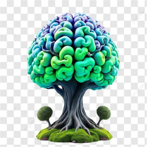 사이키델릭 나무 뇌 모양의 나뭇잎 생생한 색상 초현실적 풍경 판타지 아트 복잡한 세부 사항 기발한 스타일 빛나는 조명 효과 환상적인 환경 상상력이 풍부한 디자인 프시케