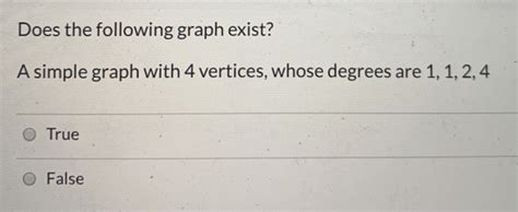Solved Does The Following Graph Exist A Simple Graph With 6