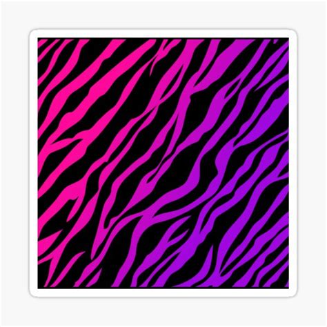 Purple Zebra Skin Sticker By Mamibo Redbubble