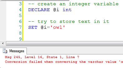 Error Messages In Sql Including Try Catch Raiserror And Throw