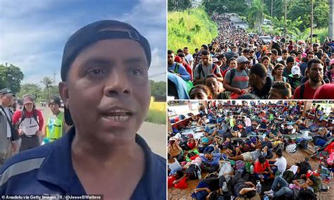 Migrant Caravan Leader Mocks Bidens Open Border Policy Daily Mail