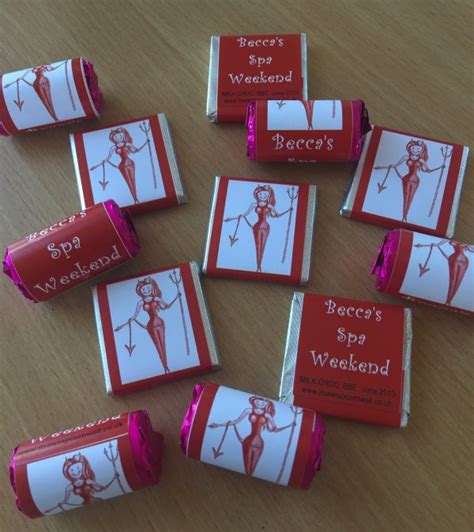 Red Devil Hen Night Mini Chocs Its A Wrap Cornwall