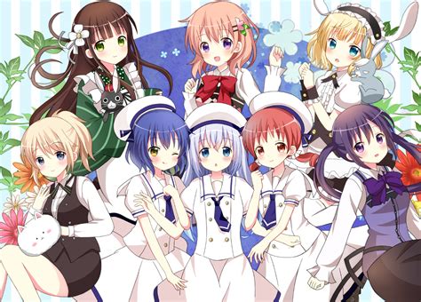 Kafuu Chino Hoto Cocoa Kirima Syaro Tippy Tedeza Rize And 6 More