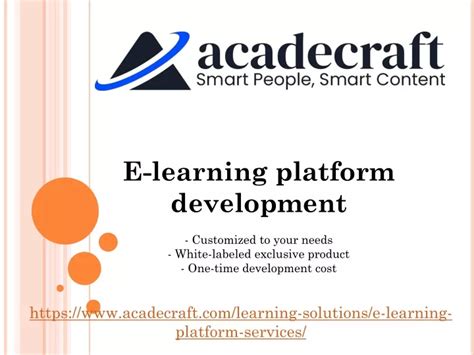 Ppt Revolutionize Learning With Custom E Learning Platform