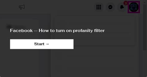 facebook how to turn on profanity filter