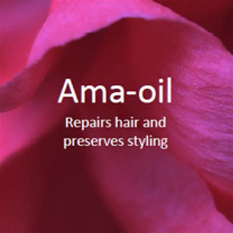 Ama Oil Repairs Hair And Preserves Styling