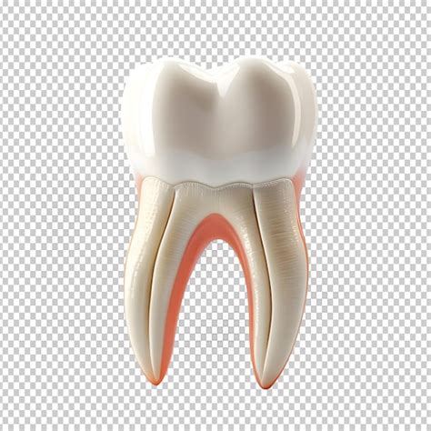 Premium PSD Tooth Isolated Transparent Background 3d Render