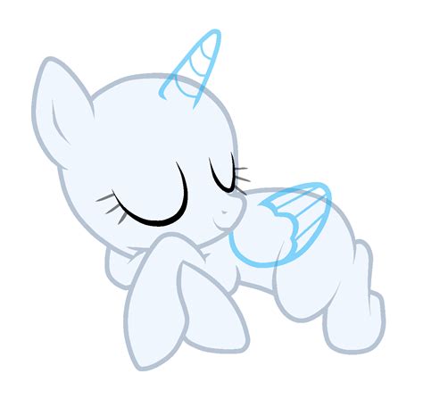 Sleepy Pony Base By Fluttersbases On Deviantart