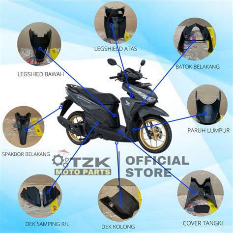 Jual Cover Dek Body Bodi Kasar Honda Vario 125 150 Fi Led Esp Old 2015