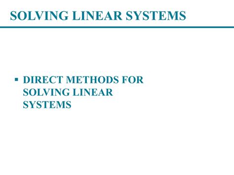 chapter 3 linear systems and matrices part 1 slides ppt
