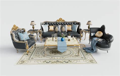 16977 Free Sketchup Neoclassical Sofa Model Download