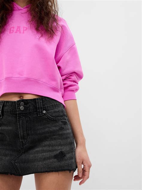 Low Rise Denim Mini Skirt Gap