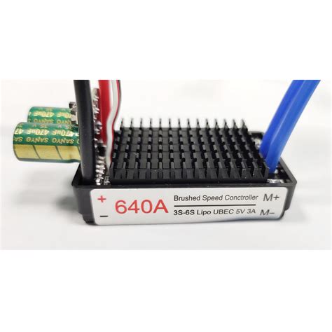 High Power 12v 24v Waterproof Bidirectional Rc Esc Brush Esc For Rc Car