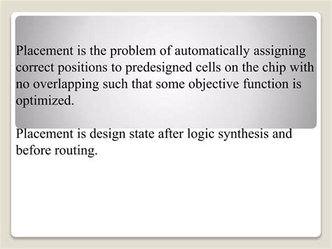 Placement In Vlsi Design Ppt