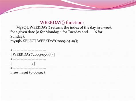 Date And Time Functions In Mysql Pptx Date And Time Functions In Mysql Pptx