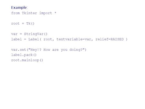 18 Python Gui Programming Tkinter Ppt Download