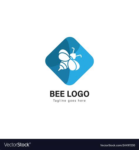Bee Logo Template Design Logo With Modern Vector Image
