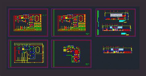 Mini Shopping Center In Autocad Cad Library
