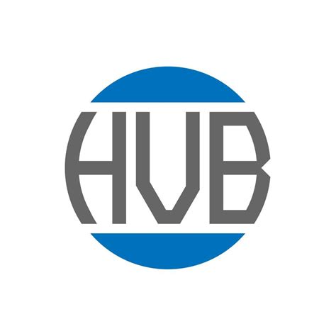 Hvb Letter Logo Design On White Background Hvb Creative Initials Circle Logo Concept Hvb