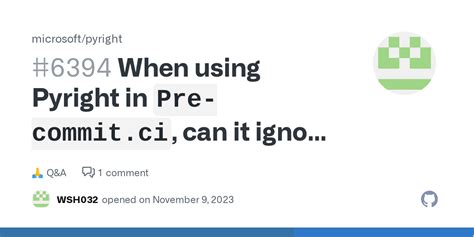 When Using Pyright In `pre Commitci` Can It Ignore Third Party Module