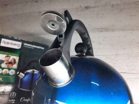 ᐉ Чайник Rainberg Rb 625 со свистком 3 л Синий • Купить в Киеве Украине • Лучшая цена в Эпицентр К