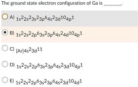 Gallium Electron Configuration