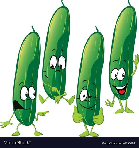 Cartoon Cucumbers