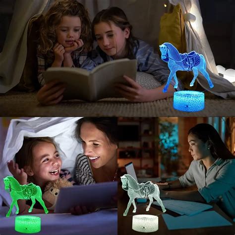 Tanio Lampka nocna konia dla dzieci pokój lampa 3D 16 sklep