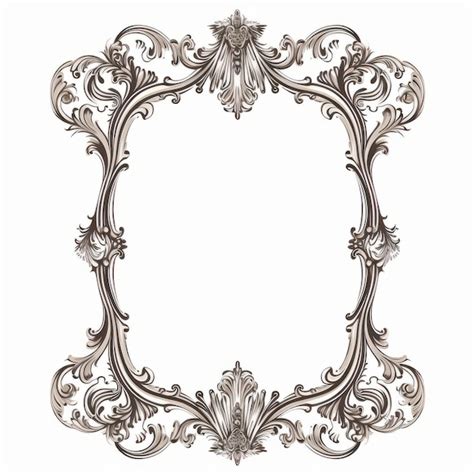 Premium Photo Vintage Elegance Delicate Thin Lines Clipart On An Old