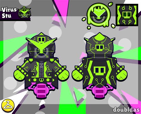 Virus Skins For All Robot Brawlers With Pins Sprays And Profile