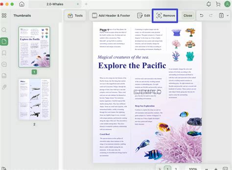 how to remove header and footer from pdf 2 ways updf