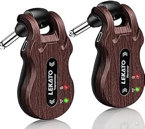 LEKATO 5 8Ghz Guitare Transmetteur sans fil Récepteur Système de