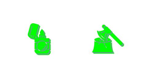 Lighter And Wood Icon 32896872 Vector Art At Vecteezy