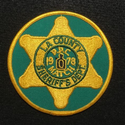 Lasd Los Angeles County Sheriffs Department Ppc Police Pistol Combat Match Patch Antique
