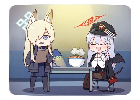 Haruna And Kanna Blue Archive Drawn By Haradasanseirain Danbooru