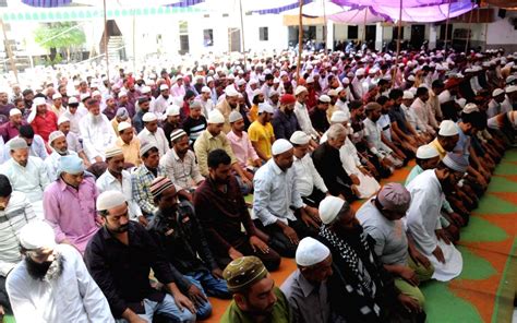 Muslim Devotees Offer Friday Namaz During The Holy Month Of Ramzan