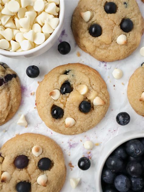 Blueberry White Chocolate Cookies My Happy Bakes
