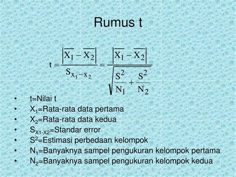 Ppt T Test Uji Beda Dua Mean Data Tidak Berpasangan Dua Sampel Oleh Roni Saputra M Si