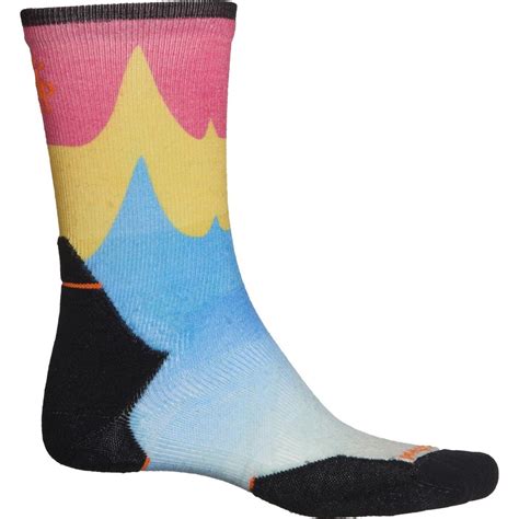 Smartwool Athlete Edition Run Print Socks Merino Wool Crew For Men And Women Etsy