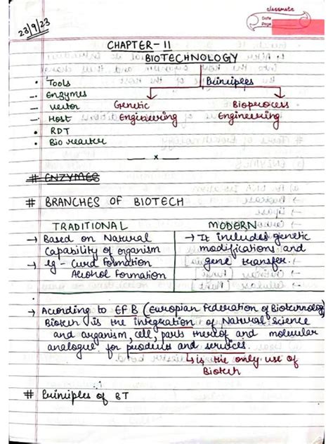 Biotech Principles And Processes Notes Pdf