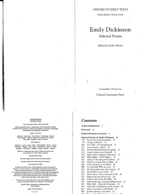 Emily Dickinson Selected Poems Pdf Emily Dickinson
