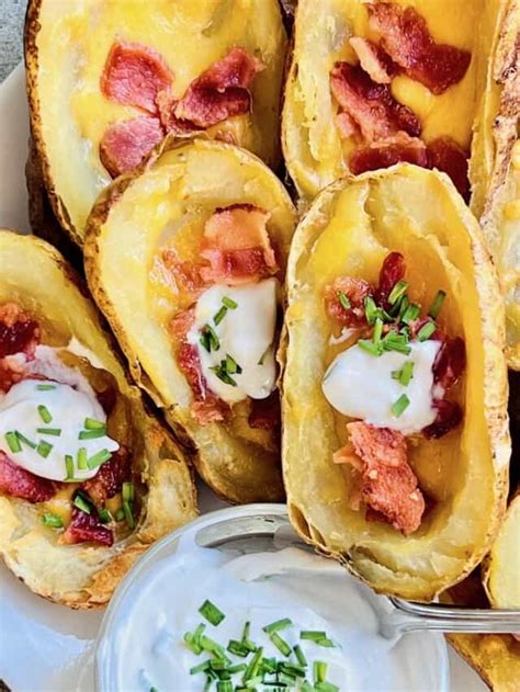 Air Fryer Loaded Potato Skins The Short Order Cook