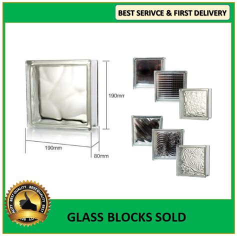 Glass Blocks Sold Per Pc Random Designs Lazada Ph