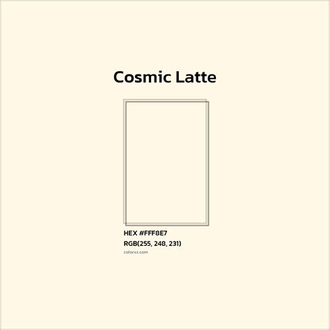 About Cosmic Latte Color Codes And Meaning Matching Colors And
