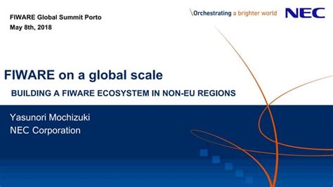 fiware global summit fiware on a global scale building a fiware