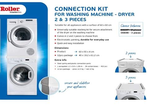 Dryer Stacking Kit Tv And Home Appliances Washing Machines And Dryers On Carousell